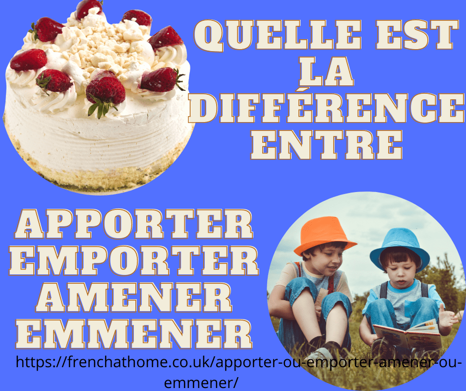 APPORTER OU EMPORTER / AMENER OU EMMENER - French at home