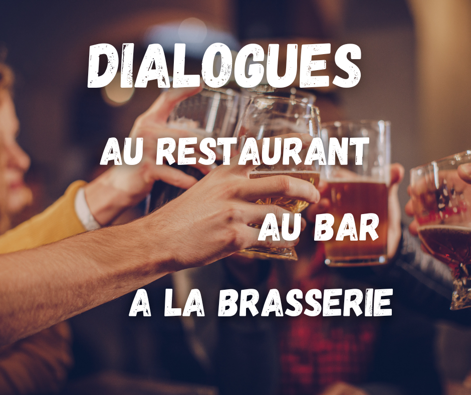 Dialogues au restaurant, au bar, au café (beginners) - French at home